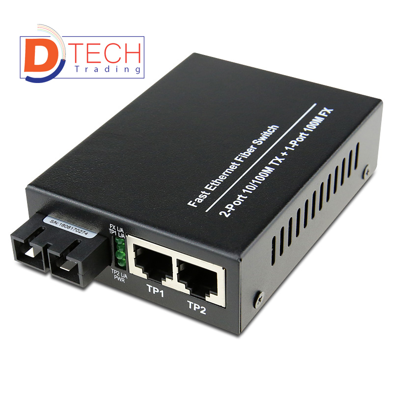 Media Converter SM Dual fiber 20km - D-Tech Trading